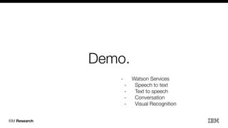 Embedding Intelligence in Everyday Objects with TJBot | PPT