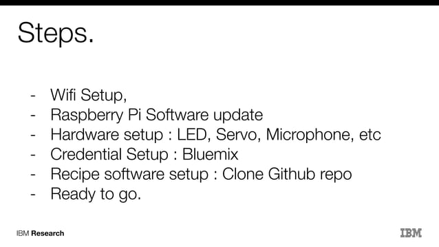 Embedding Intelligence in Everyday Objects with TJBot | PPT