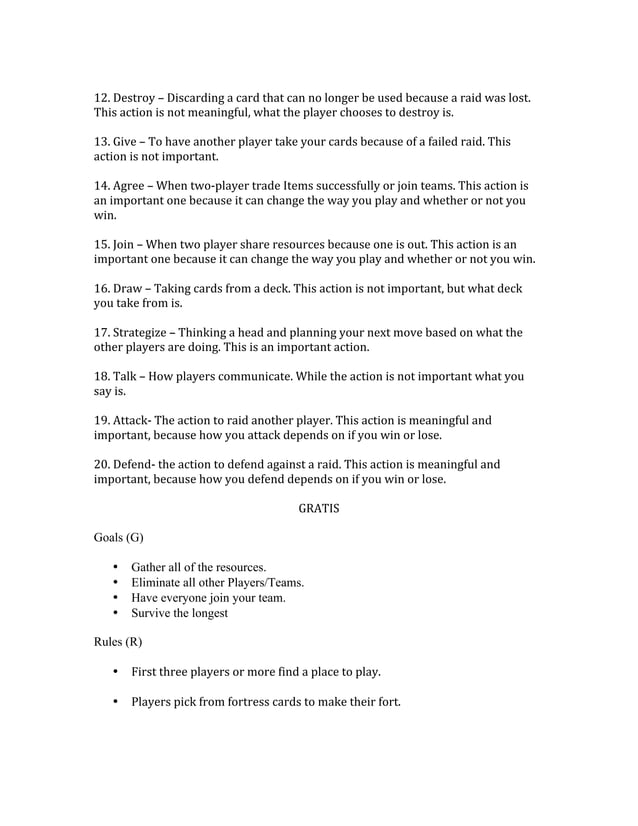 Apocalypse Survival: The Card Game | PDF