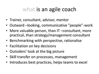 Let’s talk about Agile and lean coaching | PPTX