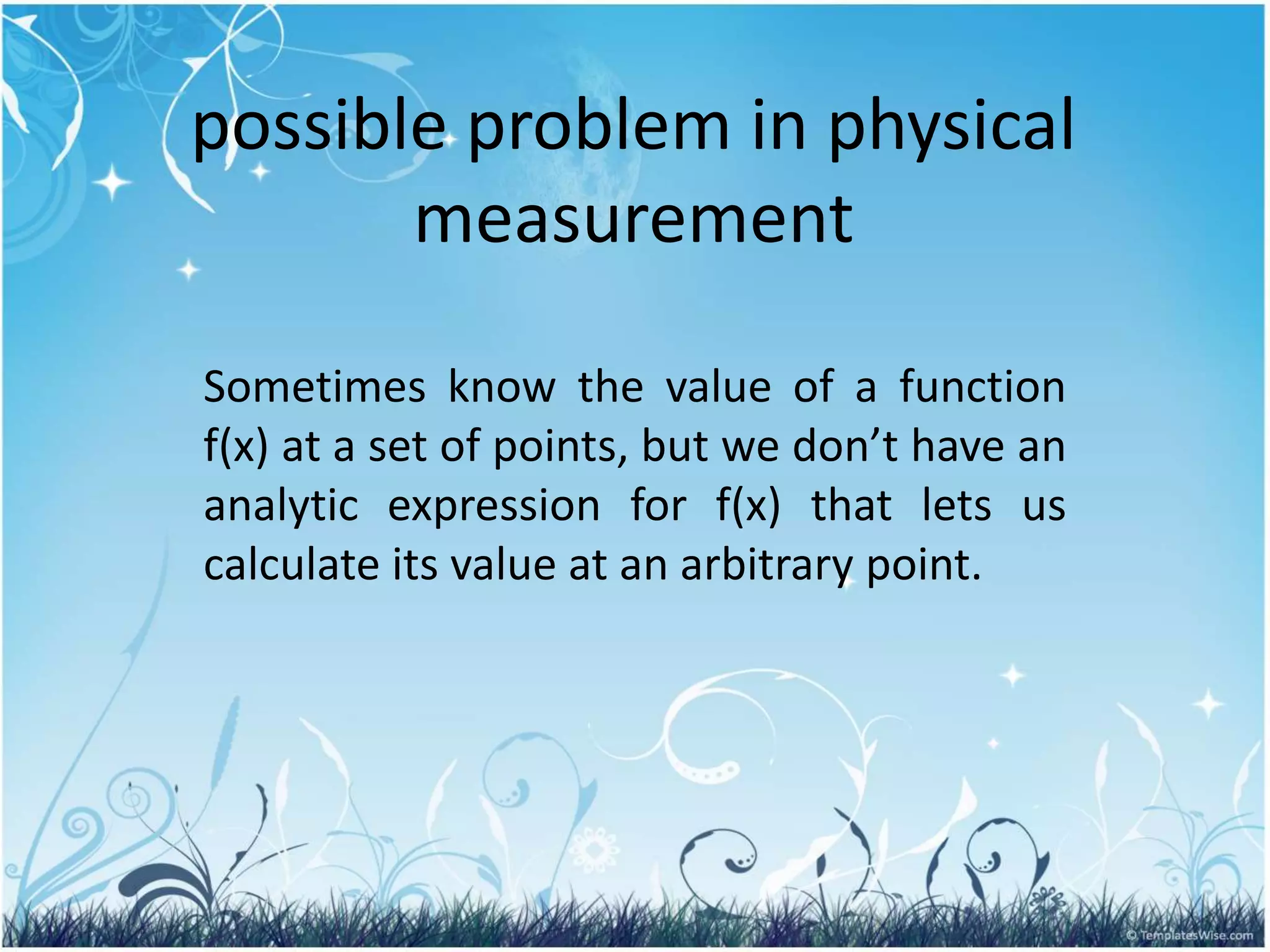 Polynomial Interpolation Ppt
