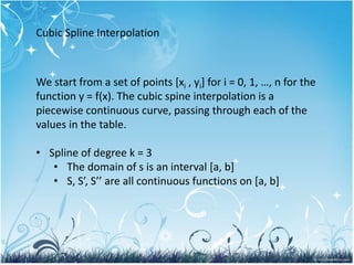 polynomial interpolation | PPTX