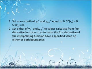 polynomial interpolation | PPTX