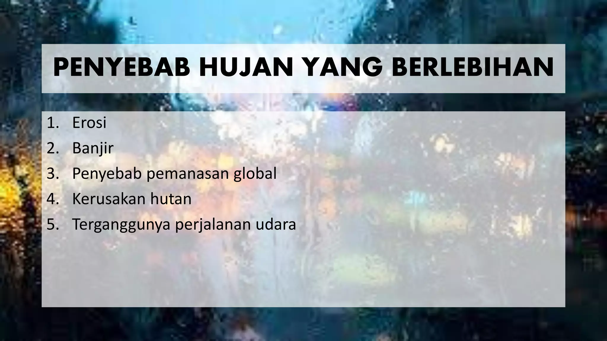 HUJAN MATERI GEOGRAFI | PPTX