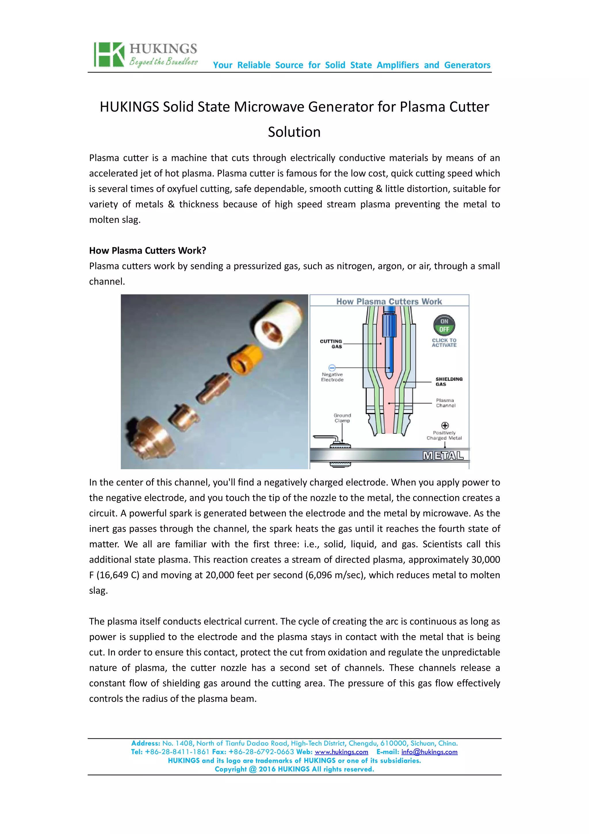 Hukings solid state microwave generator for plasma cutter solution | PDF | Chemistry | Science