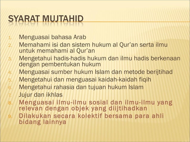 sumber hukum islam & metode ijtihad | PPT