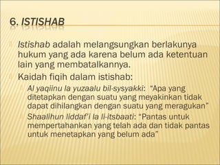 sumber hukum islam & metode ijtihad | PPT