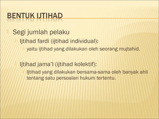 sumber hukum islam & metode ijtihad | PPT