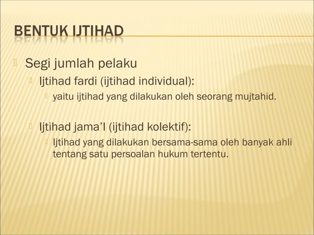 sumber hukum islam & metode ijtihad | PPT