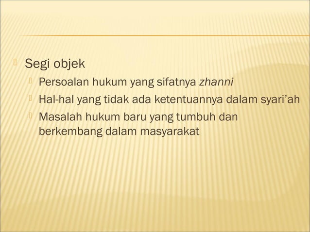 sumber hukum islam & metode ijtihad | PPT