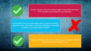 HUKUKUN İKTİSADİ ANALİZİ’NE GİRİŞ -Temel Kavramlar ve Temel İlkeler- | PPT