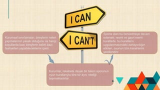 KURALLAR ve KURUMLAR RULES AND INSTITUTIONS | PPT