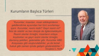 KURALLAR ve KURUMLAR RULES AND INSTITUTIONS | PPT