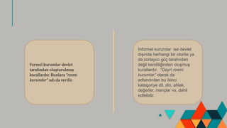 KURALLAR ve KURUMLAR RULES AND INSTITUTIONS | PPT