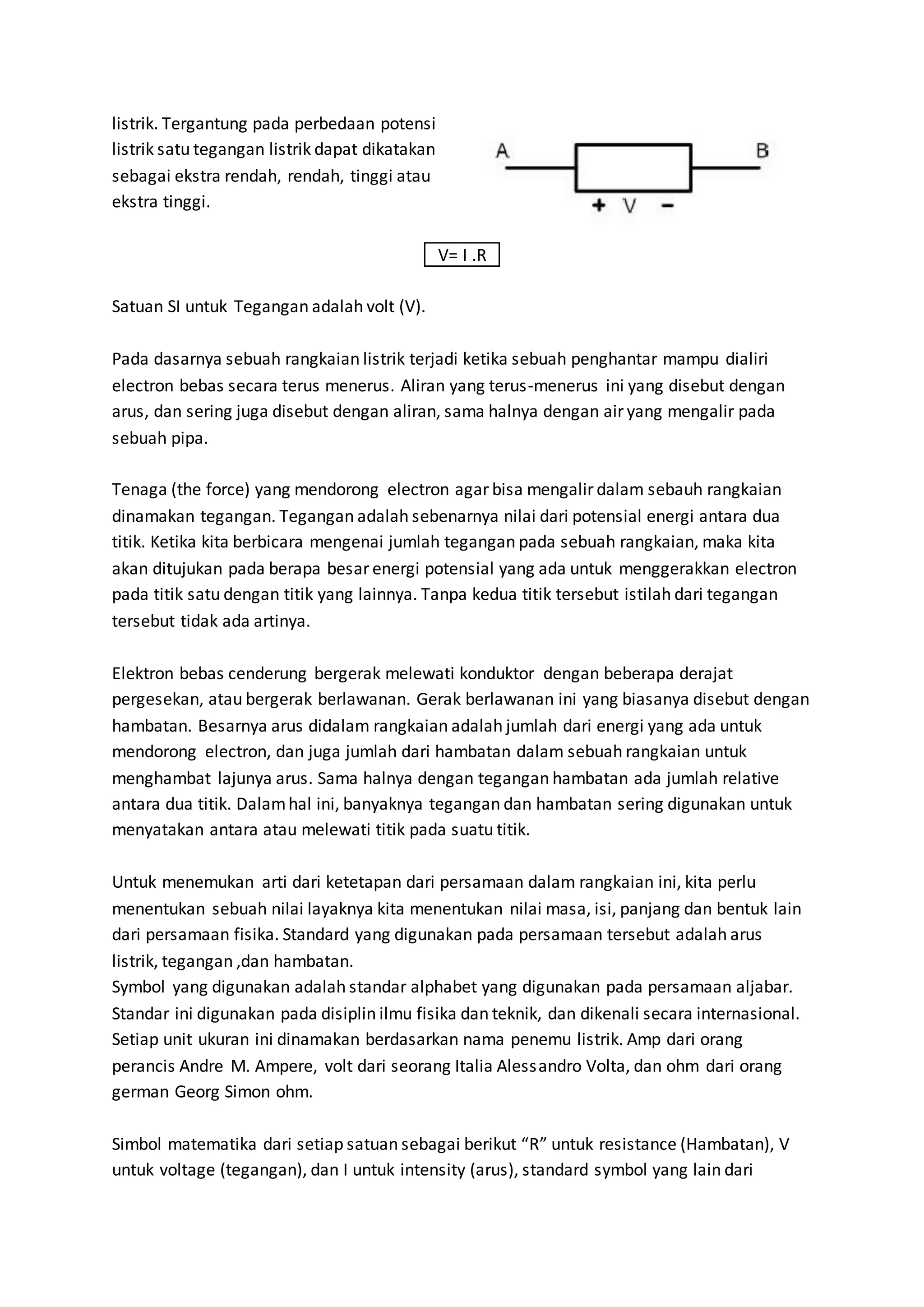 Hukum - hukum rangkaian elekronika | DOCX