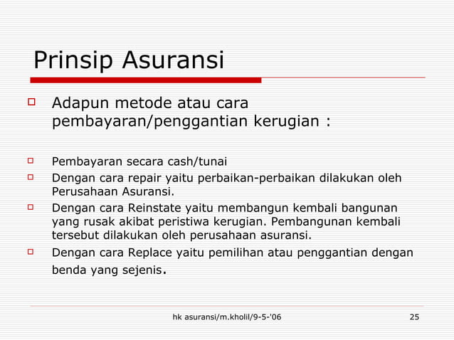 Hukum asuransi | PPT