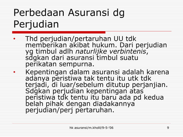 Hukum asuransi | PPT