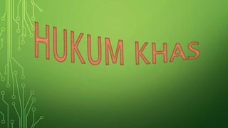 Hukum hukum khas | PPTX