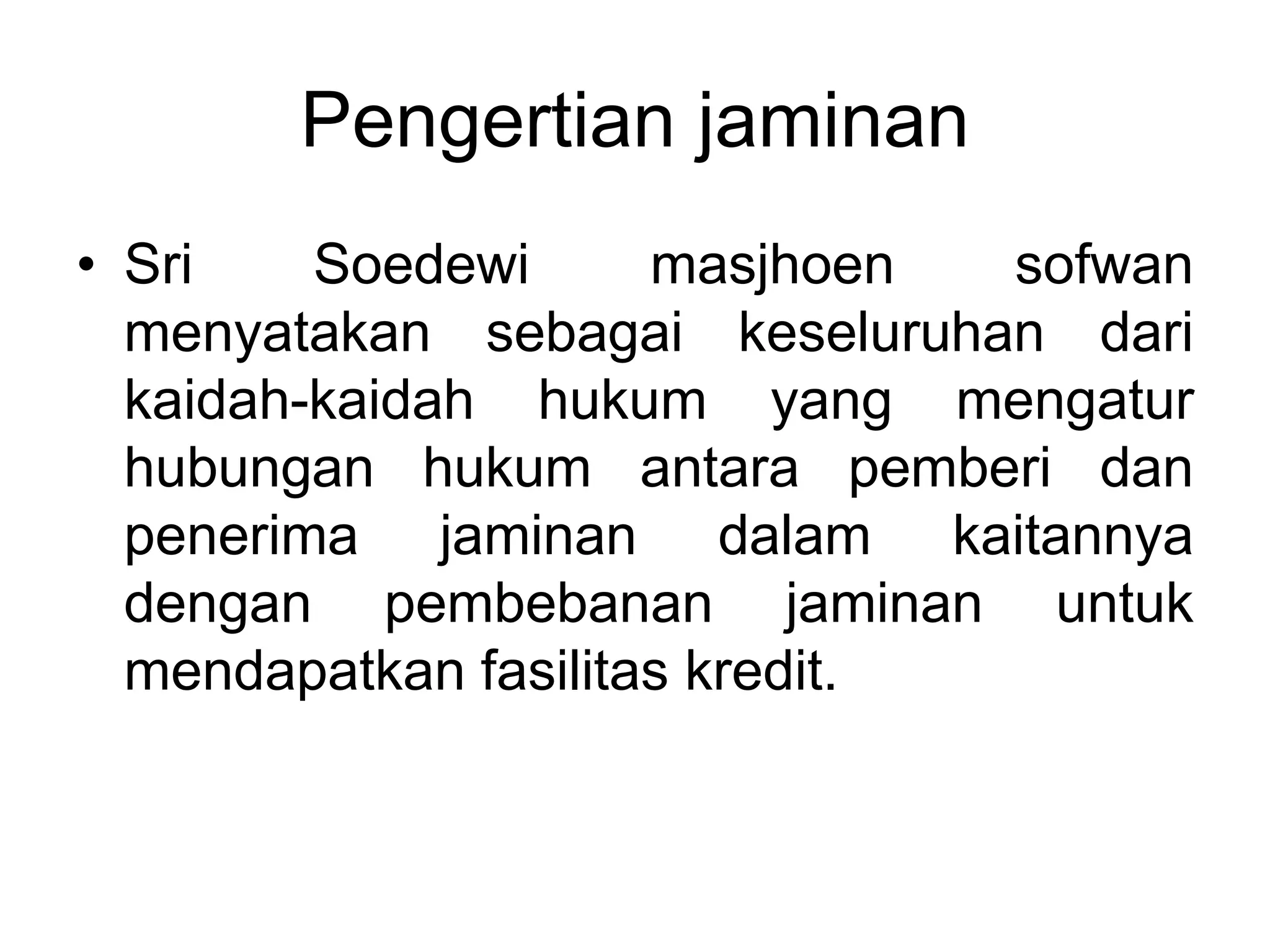Hukum jaminan | PPT