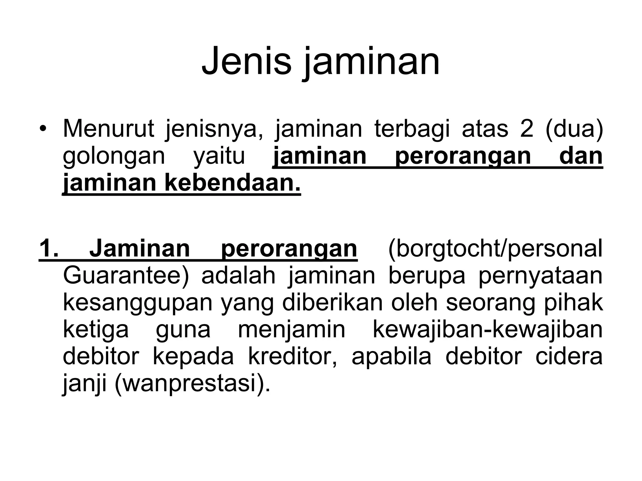 Hukum jaminan | PPT