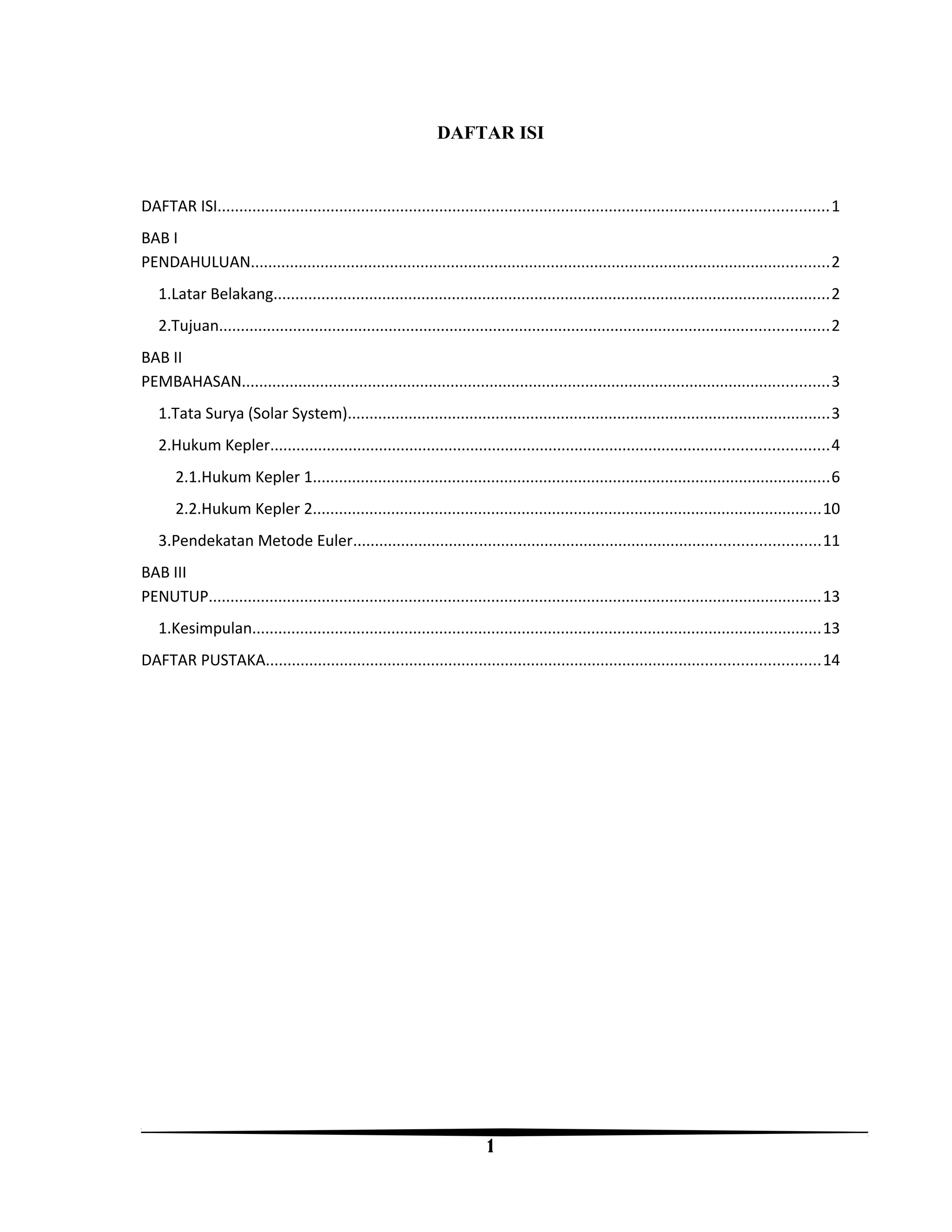 Hukum Keppler 123 | DOC