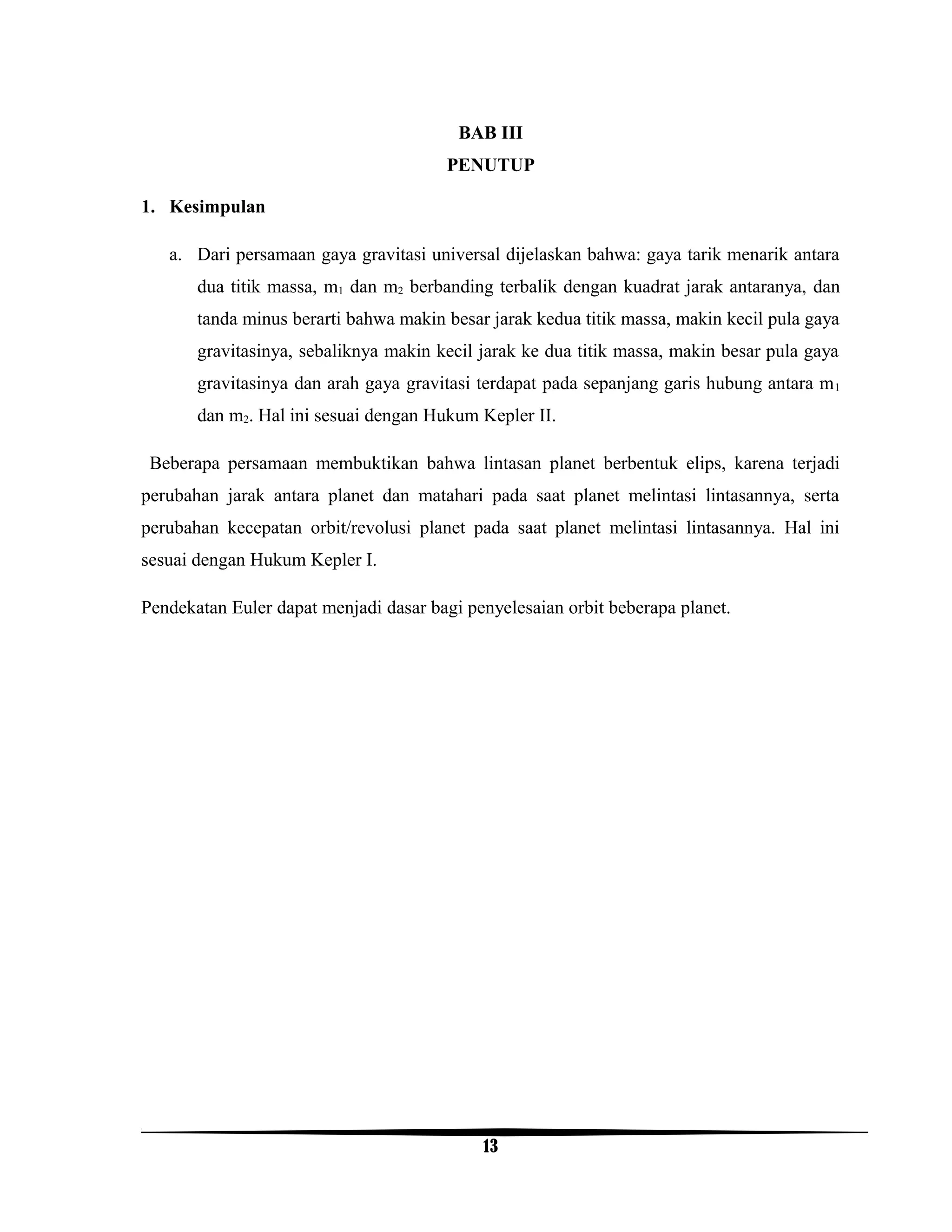 Hukum Keppler 123 | DOC