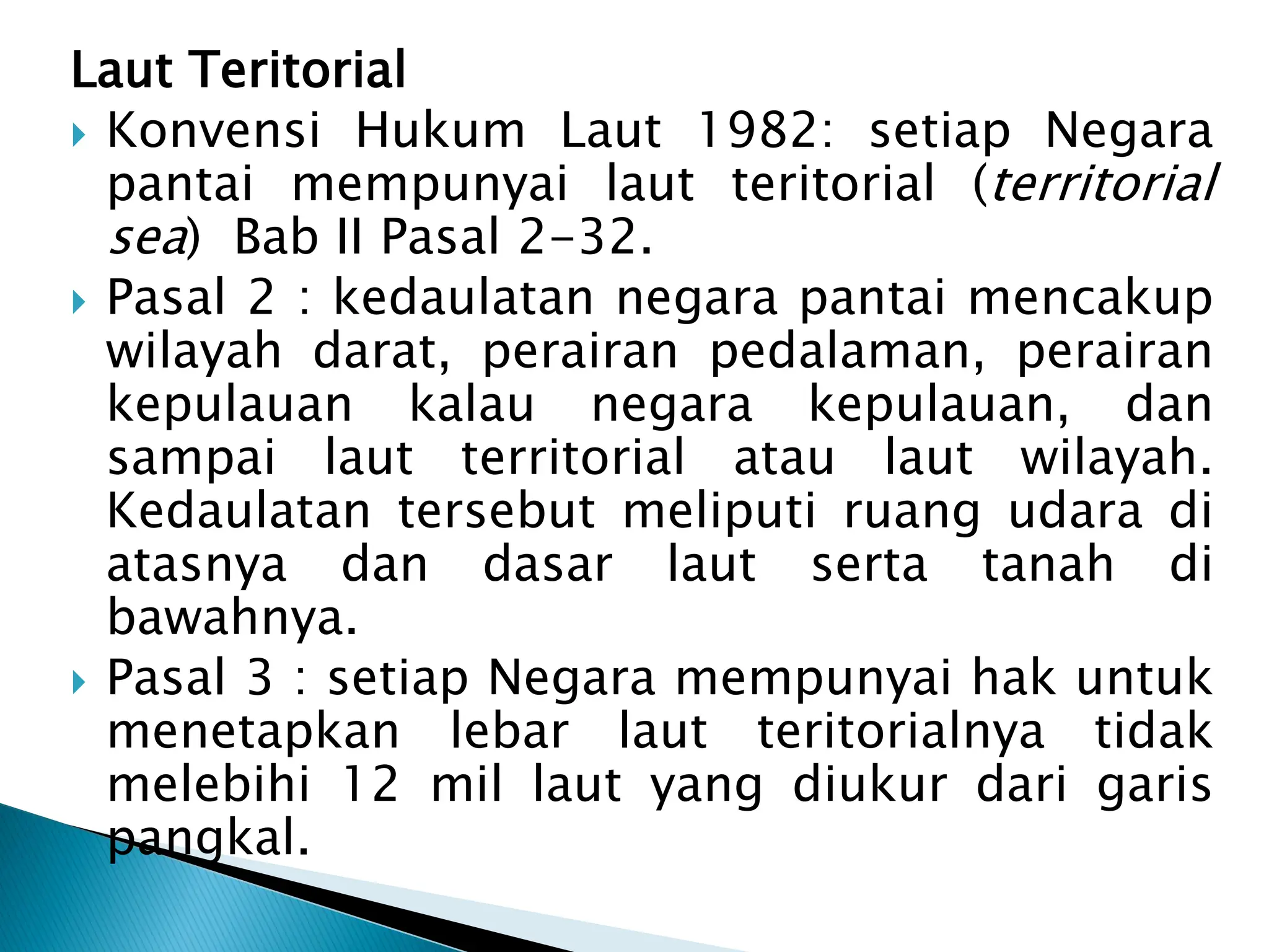 Hukum Laut Indonesia berdasarkan UNCLOS dan Deklarasi Djuanda | PDF