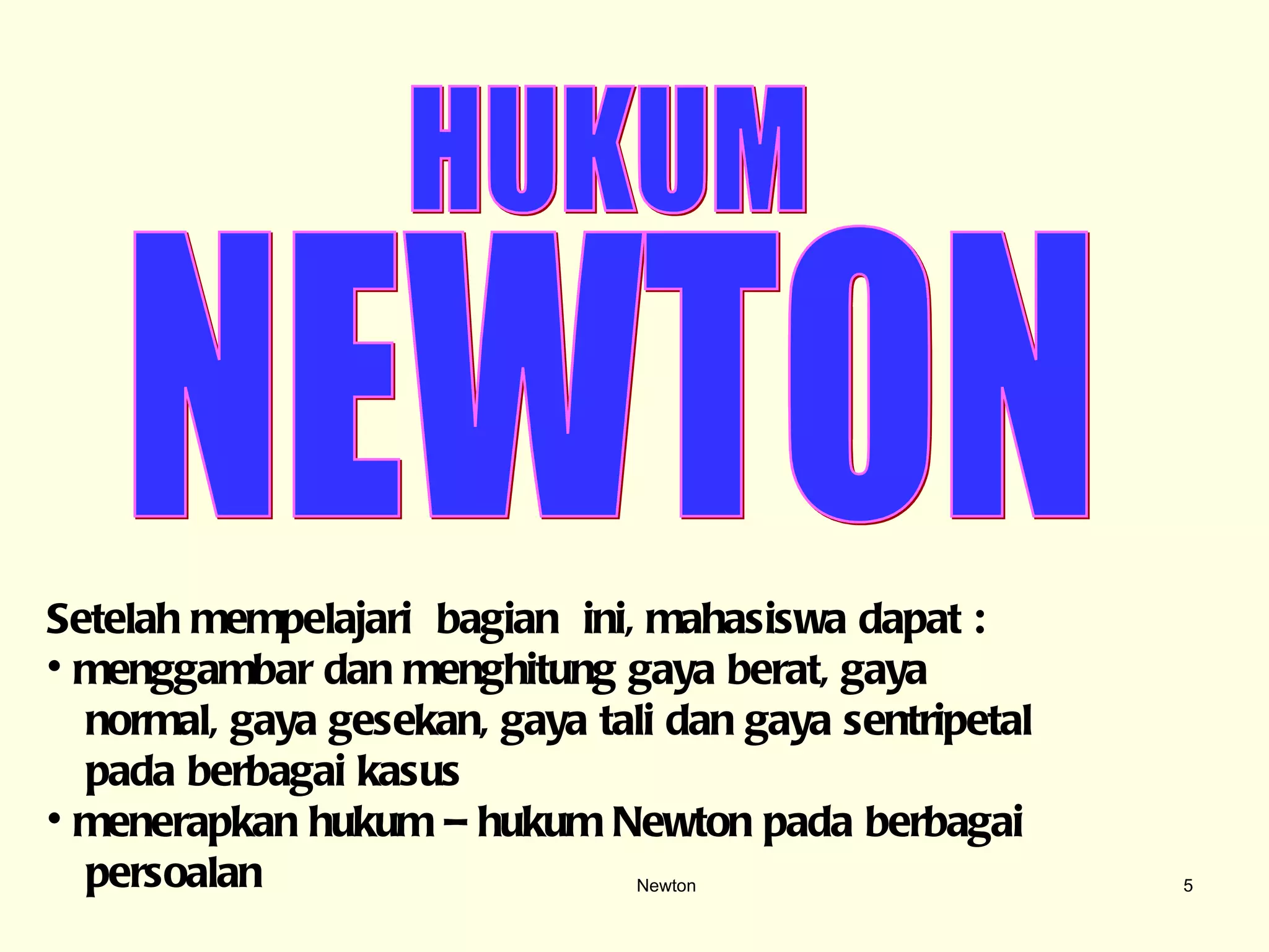 Hukum newton | PPT