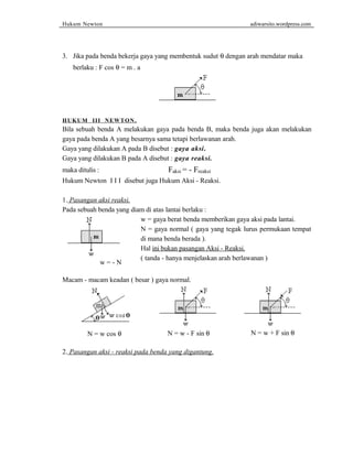 Hukum Newton- Dinamika | DOC