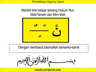 hukum-nun-mati-dan-mim-mati. dan tanwinnnnn pptx | PPTX