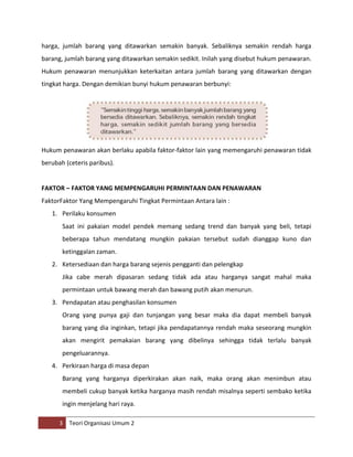 Hukum permintaandanpenawaran | PDF