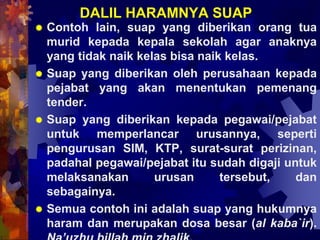 hukum-suap menyuap-dan-hadiah. Dalam Islam ppt | PPT