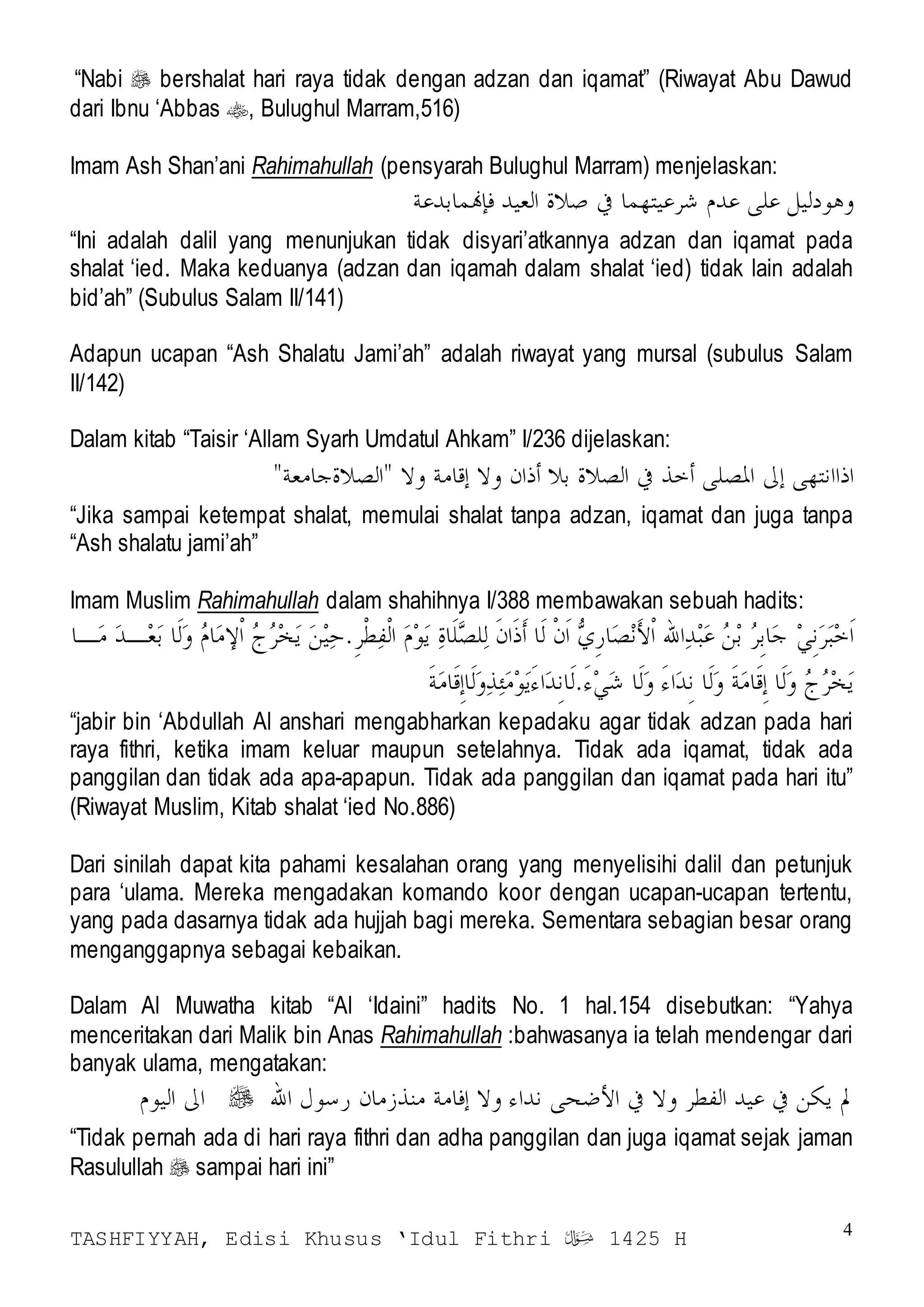 Hukum tatacara-sunnah-kaifiyah-sholat-ied-dan-takbiran | PDF