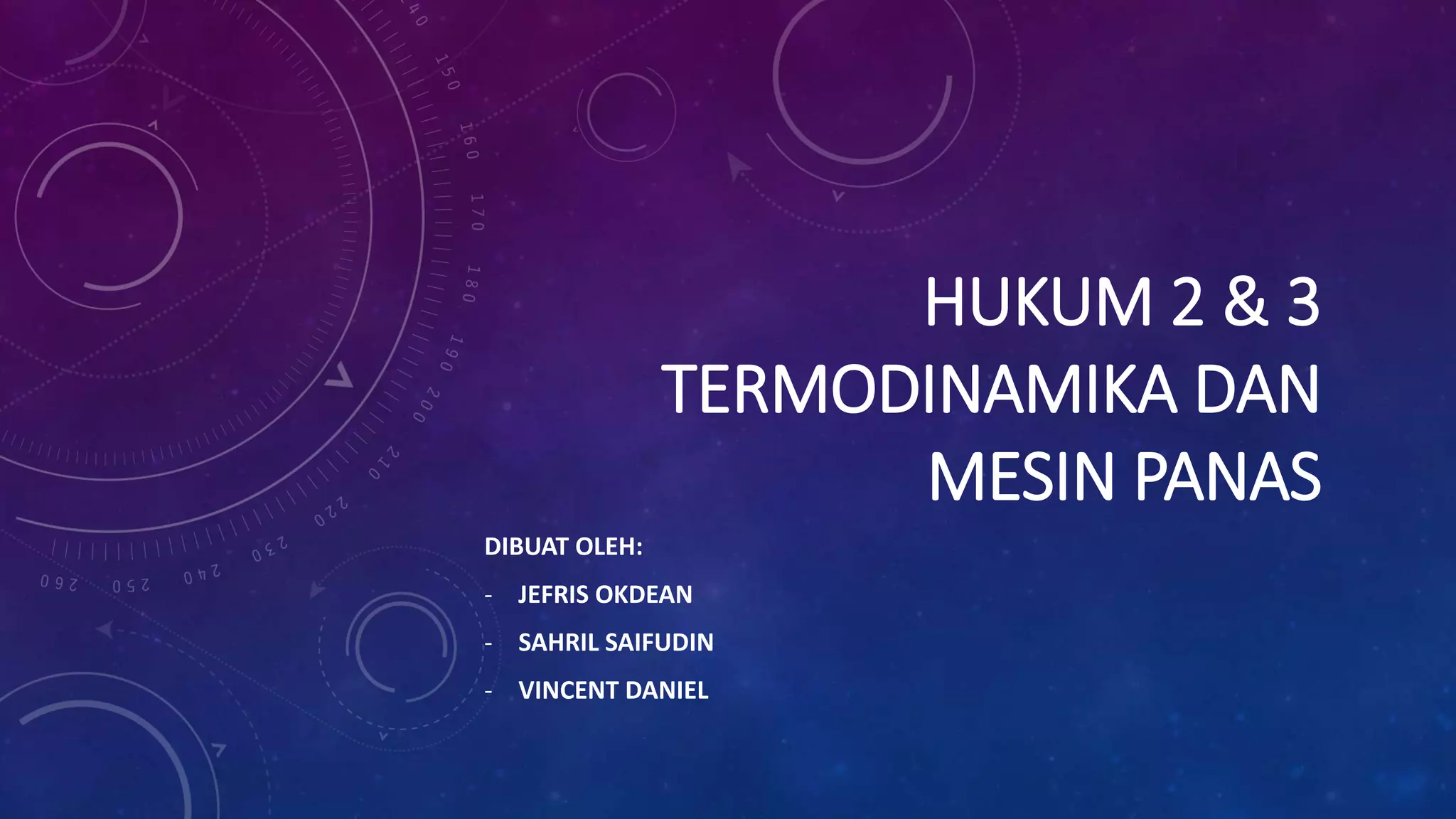 Hukum Termodinamika 2 & 3 Dan Mesin Panas | PPTX