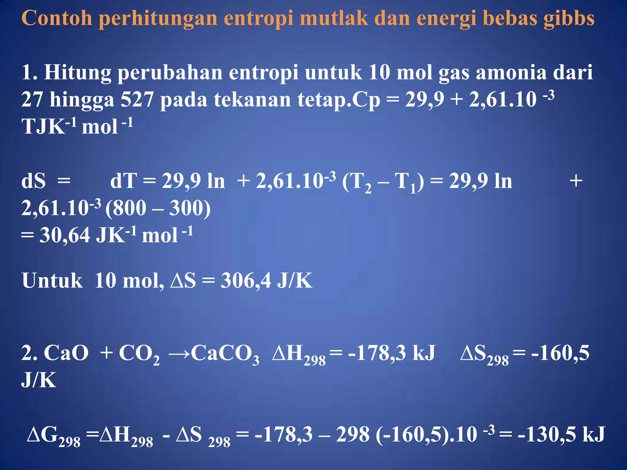 Tugas Kimdas (Hukum 3 termodinamika) | PPTX