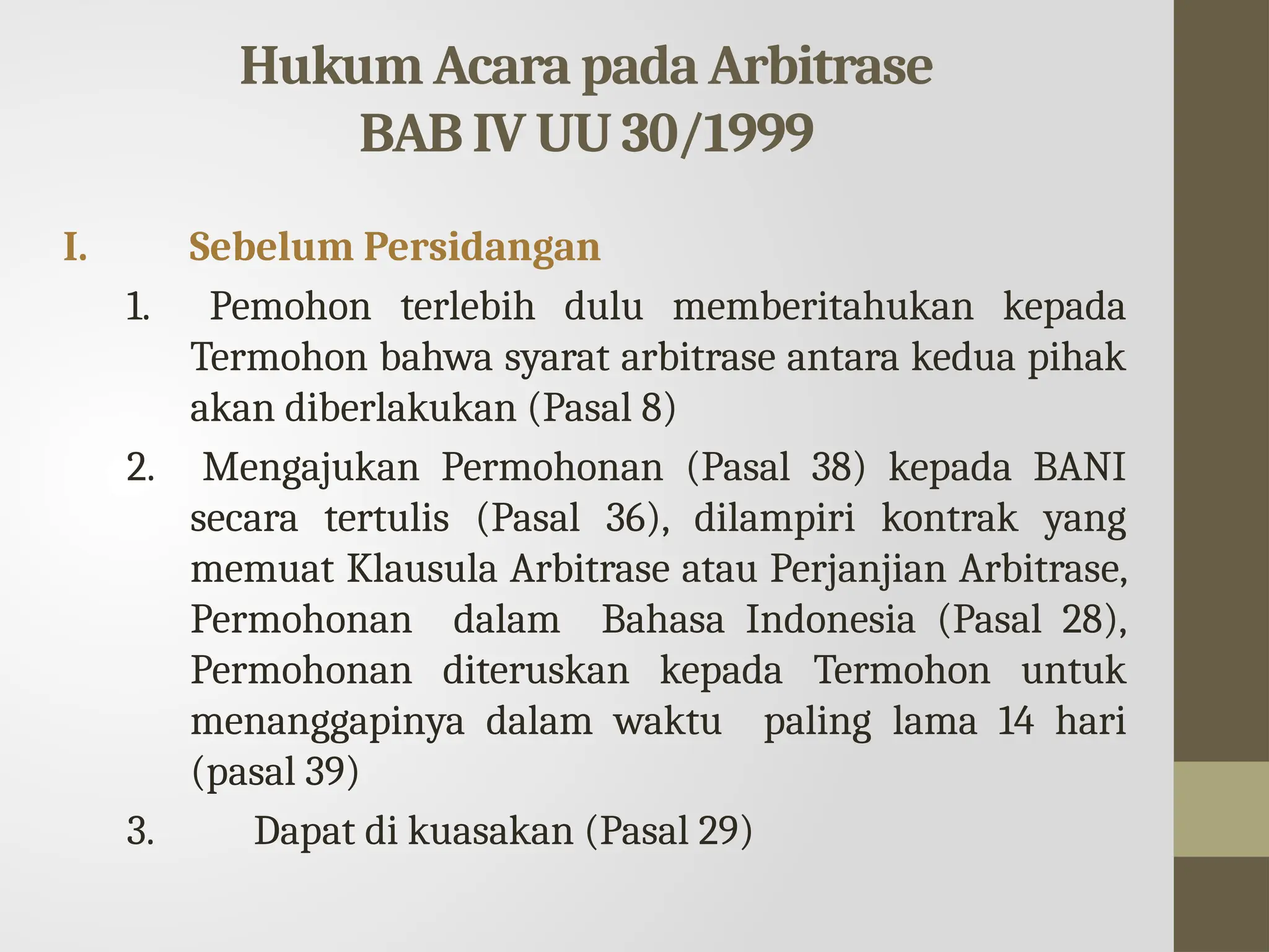 Hukum Acara Arbitrase Badan Arbitrase Nasional Indonesia.pptx