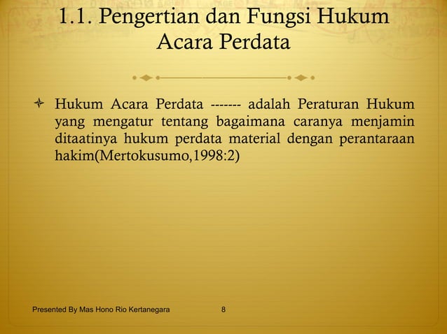 Hukum acara perdata | PPT