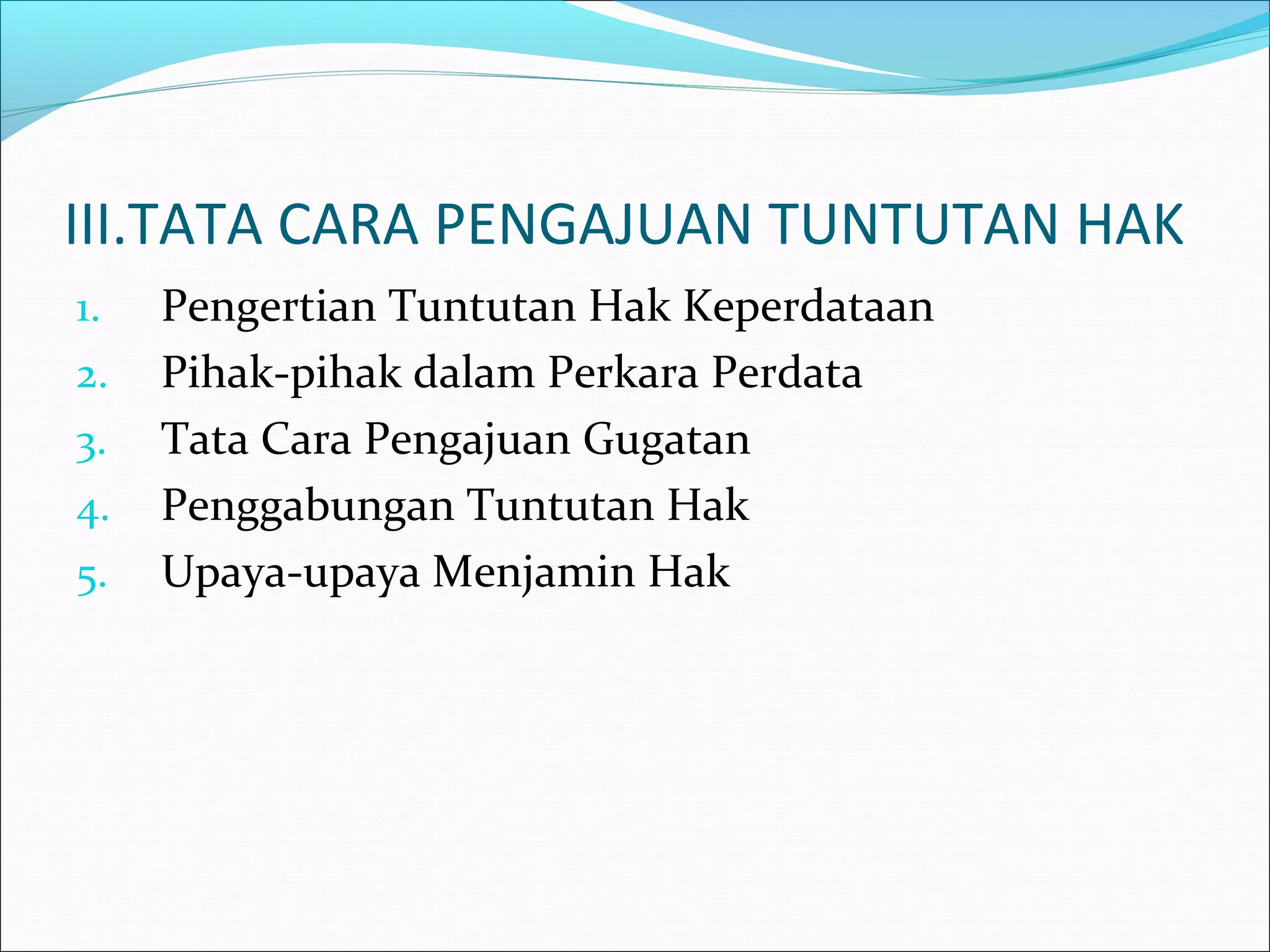 Hukum Acara Perdata | PPT