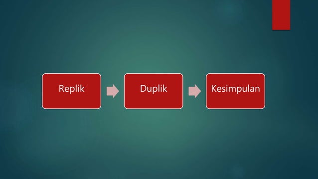 Hukum acara perdata, Replik, Duplik, Kesimpulan | PPTX