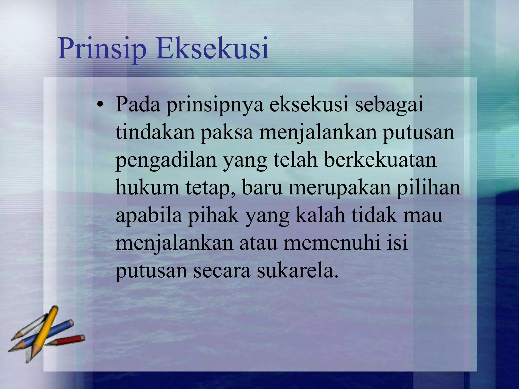 Hukum acara perdata - Eksekusi dan Penyelesaian Perkara (Idik Saeful ...