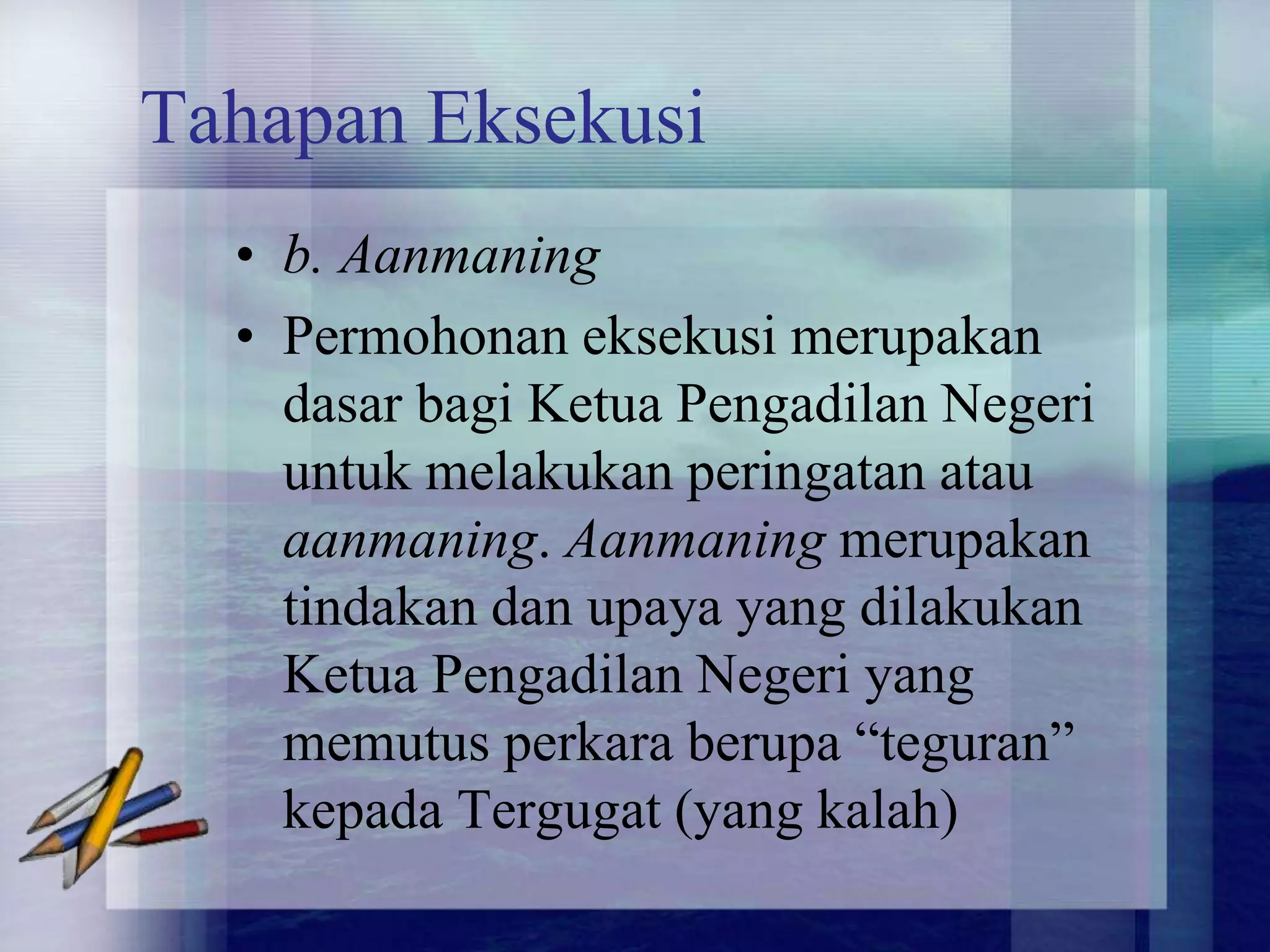 Hukum acara perdata - Eksekusi dan Penyelesaian Perkara (Idik Saeful ...