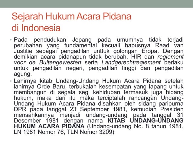 Sejarah dan Asas Hukum Acara Pidana.pptx