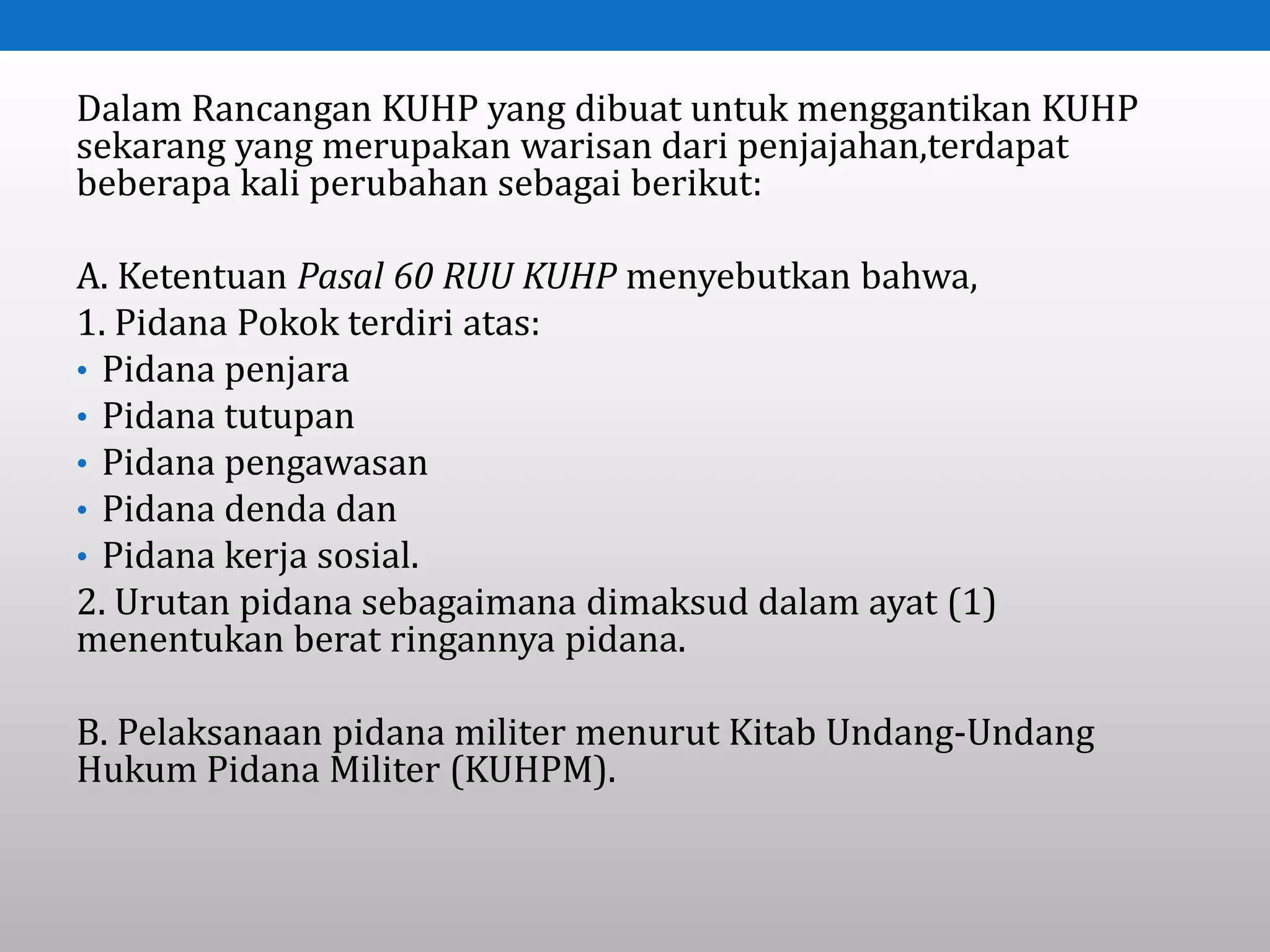 Hukum Acara Pidana Militer PPT | PPTX
