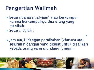 Hukum dan Adab Seputar Walimah | PPTX