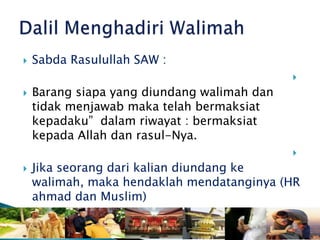 Hukum dan Adab Seputar Walimah | PPTX