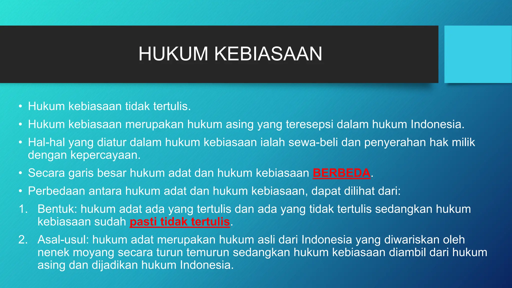 HUKUM ADAT DI INDONESIA (Materi Sesi 2).pptx