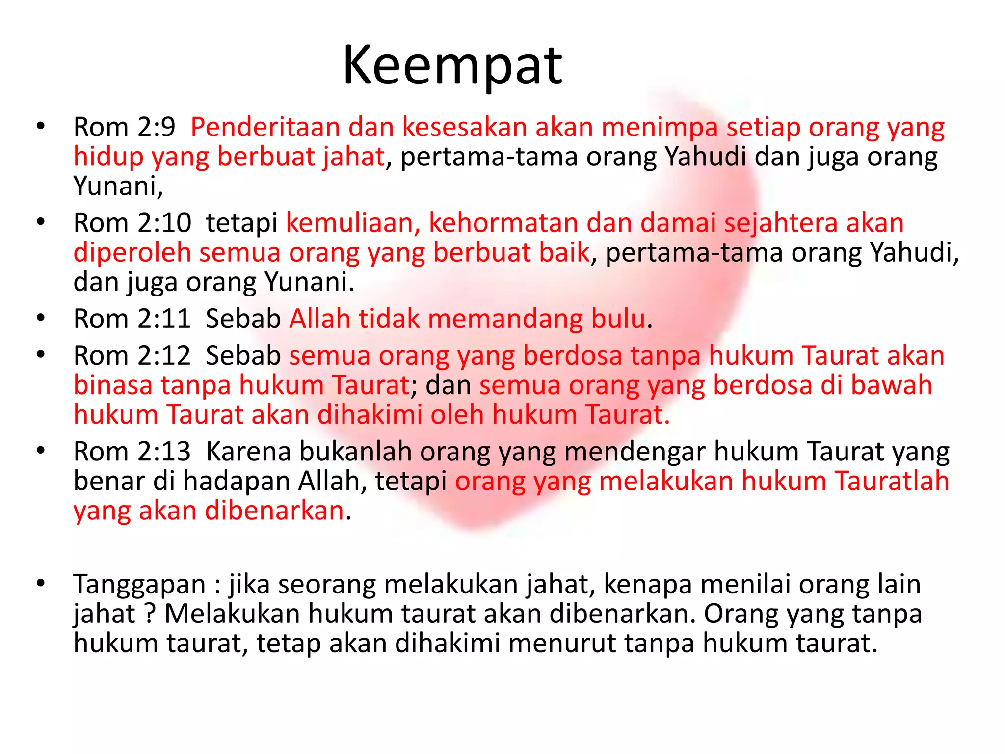 Hukuman allah, sang pencipta atas semua orang | PPT