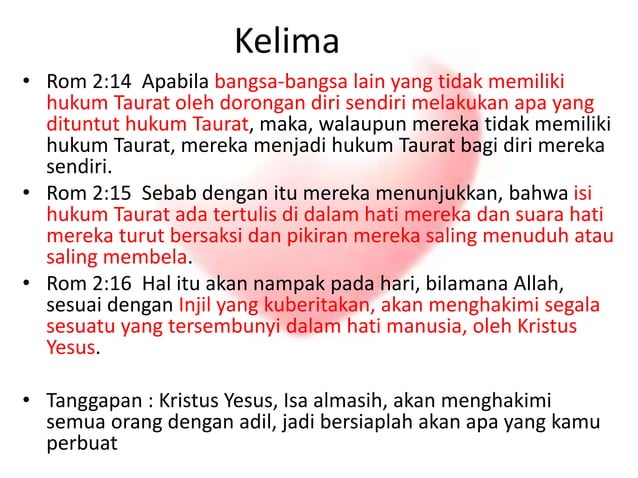 Hukuman allah, sang pencipta atas semua orang | PPT