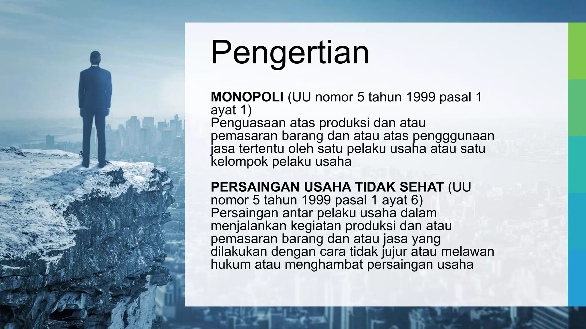 Hukum anti monopoli dan persaingan usaha tidak sehat | PPTX