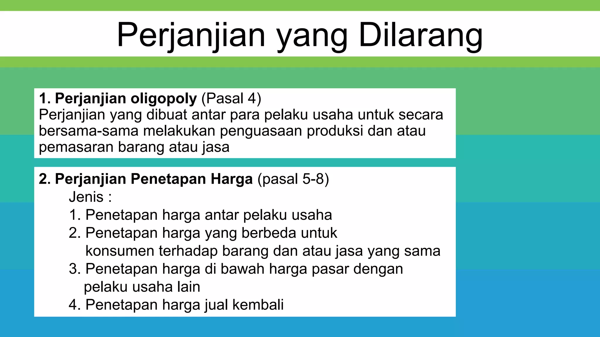 Hukum anti monopoli dan persaingan usaha tidak sehat | PPTX